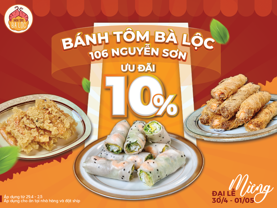 Khuyến mãi - Bánh tôm bà lộc